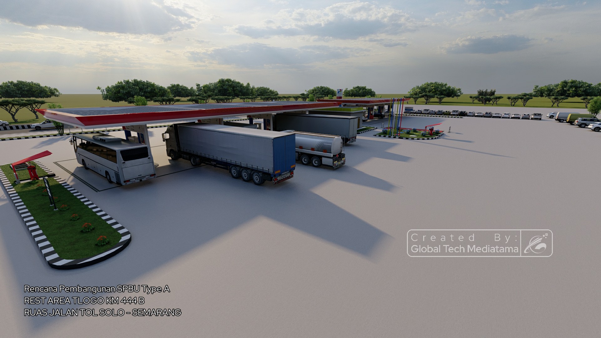 Rencana Pembangunan SPBU Type A Rest Area Tlogo KM 444 B