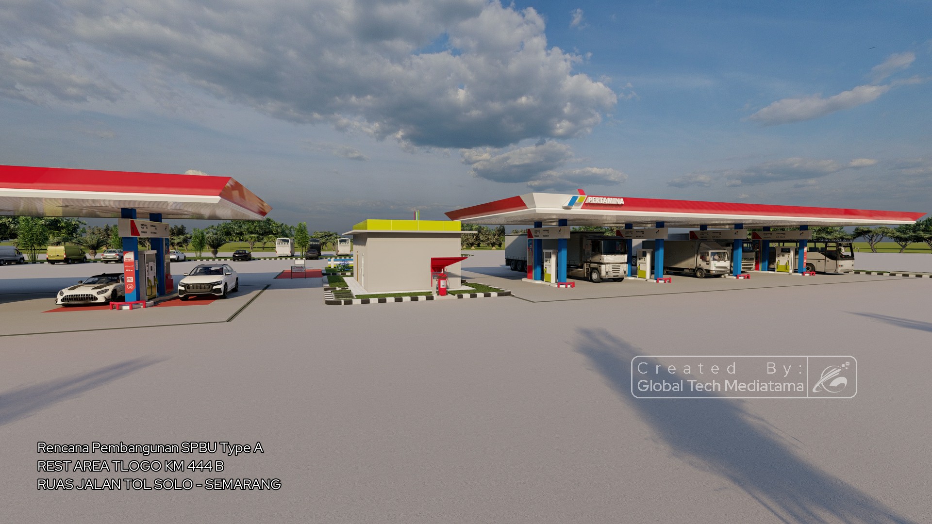 Rencana Pembangunan SPBU Type A Rest Area Tlogo KM 444 B
